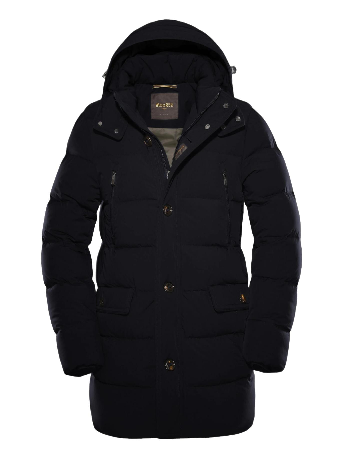 MOORER Moorer Button-Down Hooded Down Coat
